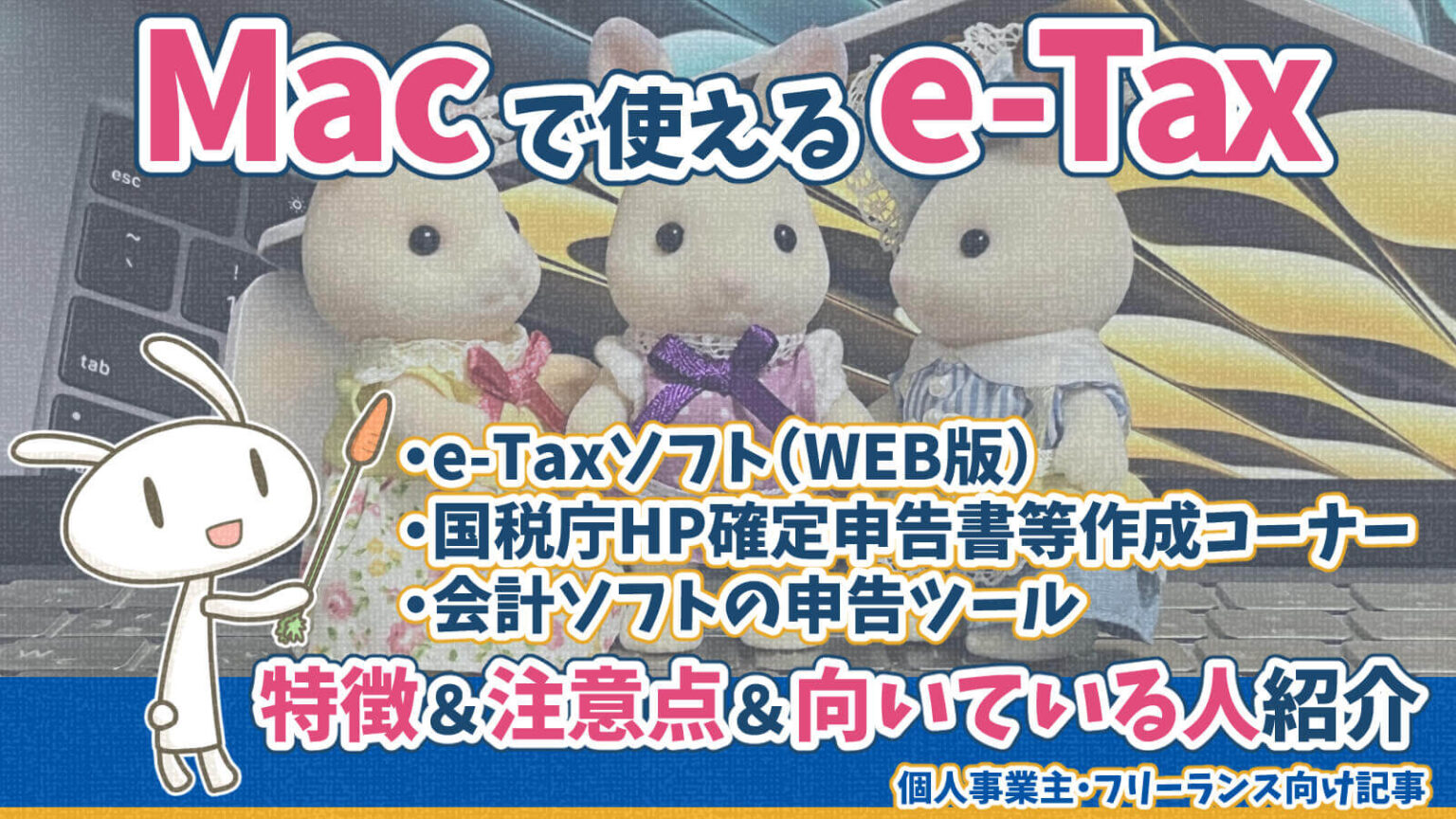 Macで使える3つのe-Tax！おすすめの方法と注意点2025 | うさぎ先生の教育ひきだし